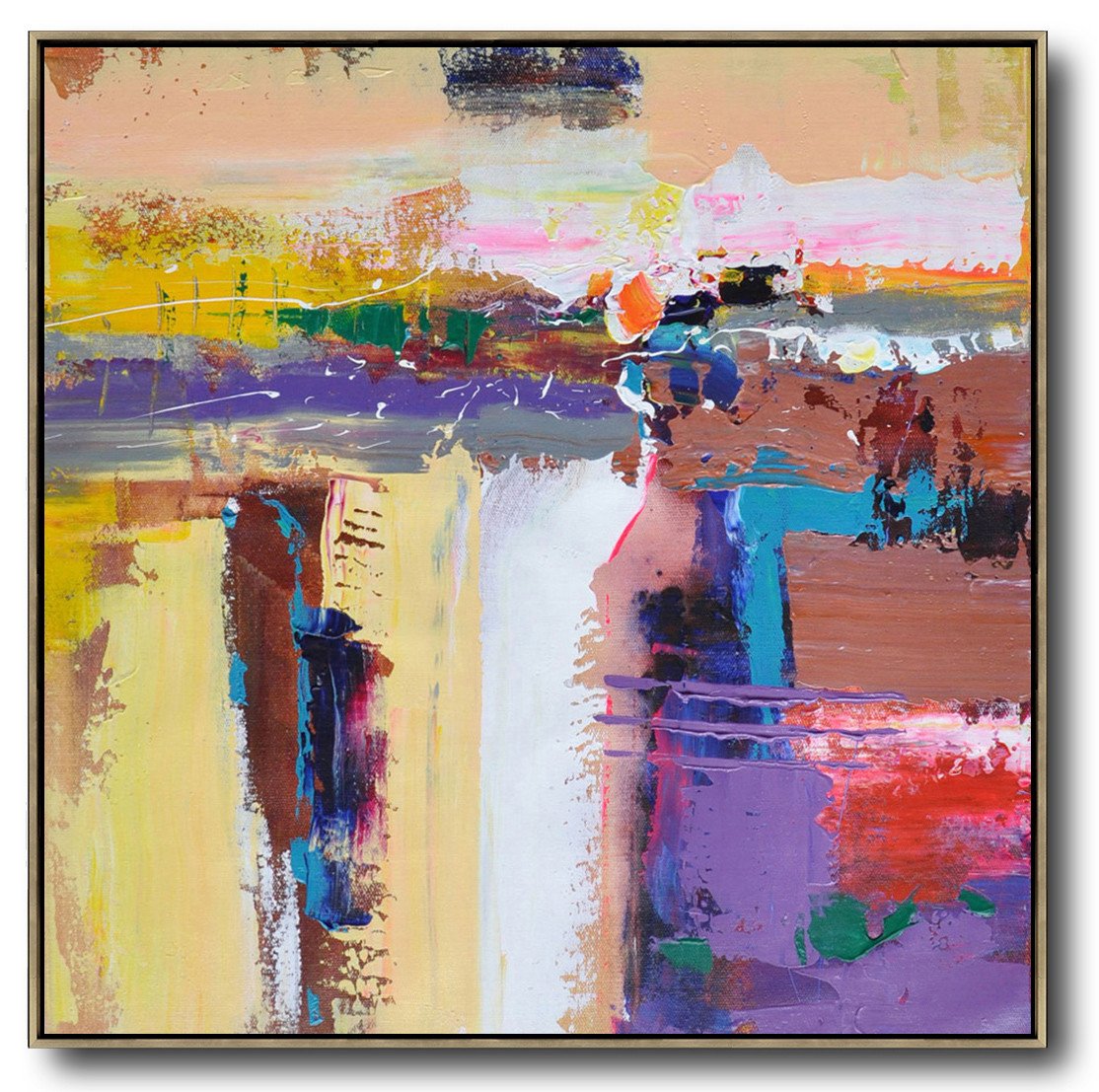 Hand-painted oversized Palette Knife Painting Contemporary Art on ...